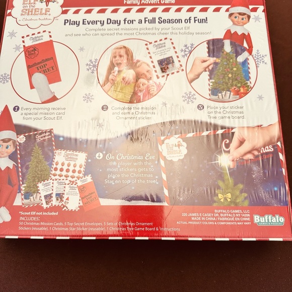 ELF | Toys | Countdown To Christmas Family Advent Game Elf On The Shelf ...
